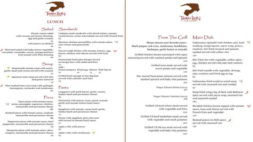 Harga makanan di Bali Safari Marine Park tahun 2020 - 2021